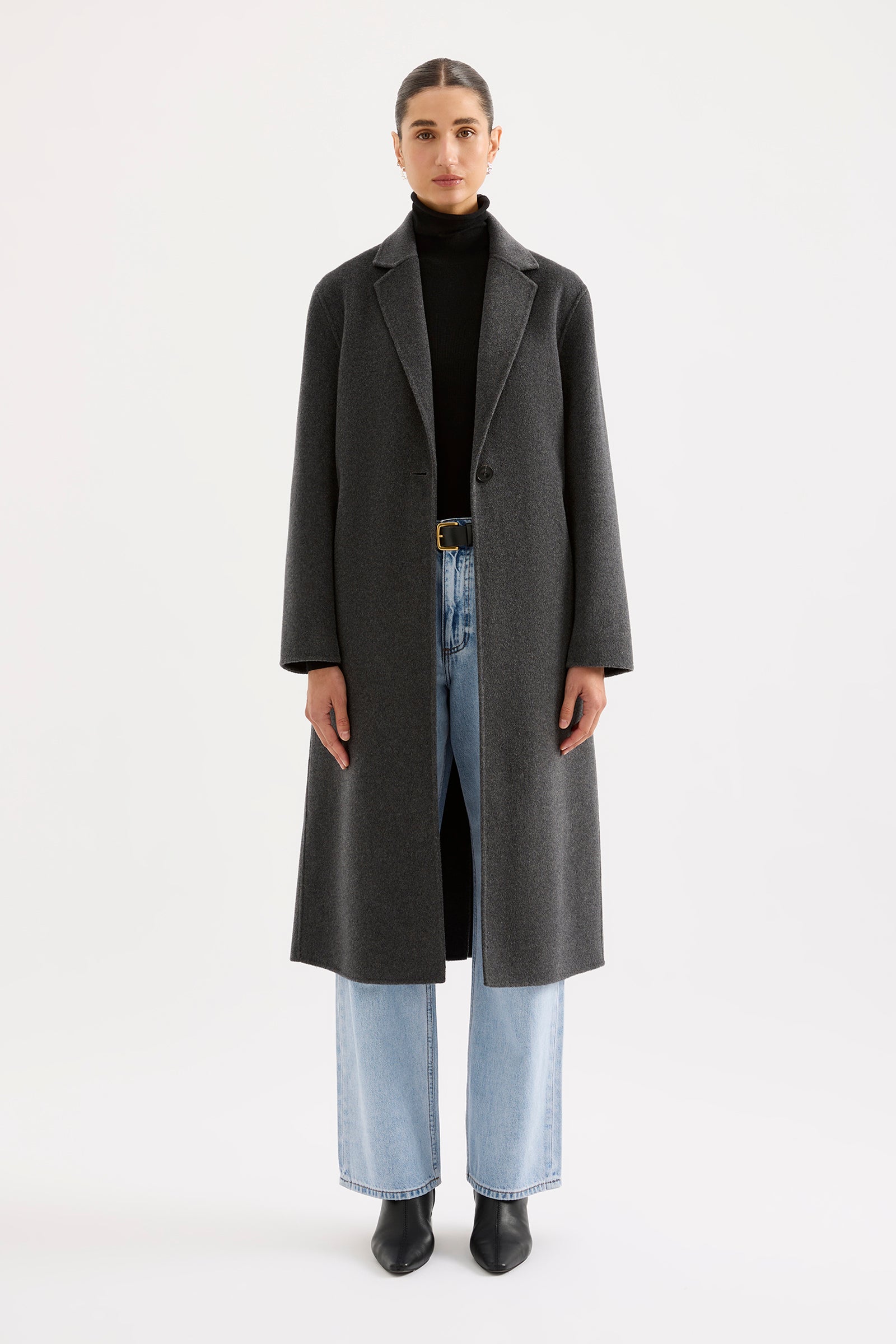 Riley Wool Coat CHARCOAL | NUDE LUCY | Shop The Range Here – Off Duty