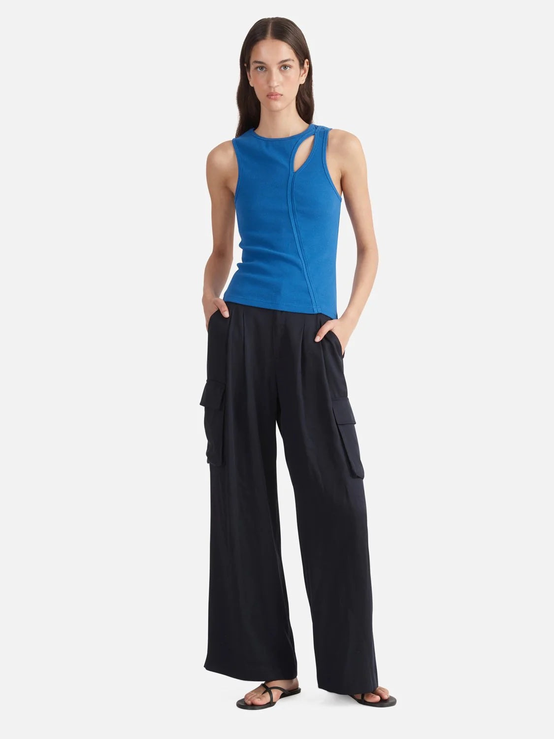 Hayley Gargo Pant NAVY | ENA PELLY | Shop The Range Here – Off Duty