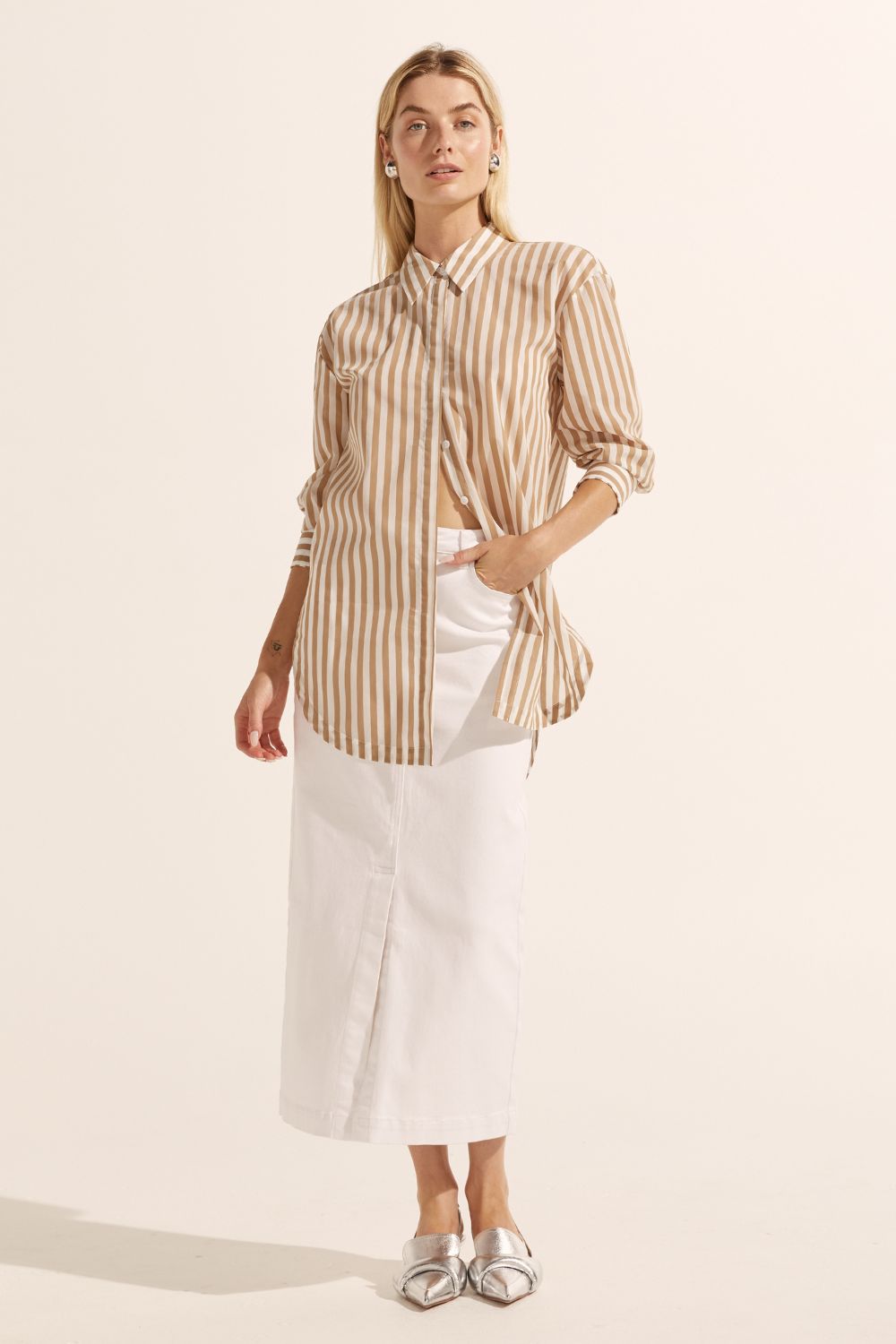 Agile Top FLAX STRIPE | ZOE KRATZMANN | Shop The Range Here – Off Duty