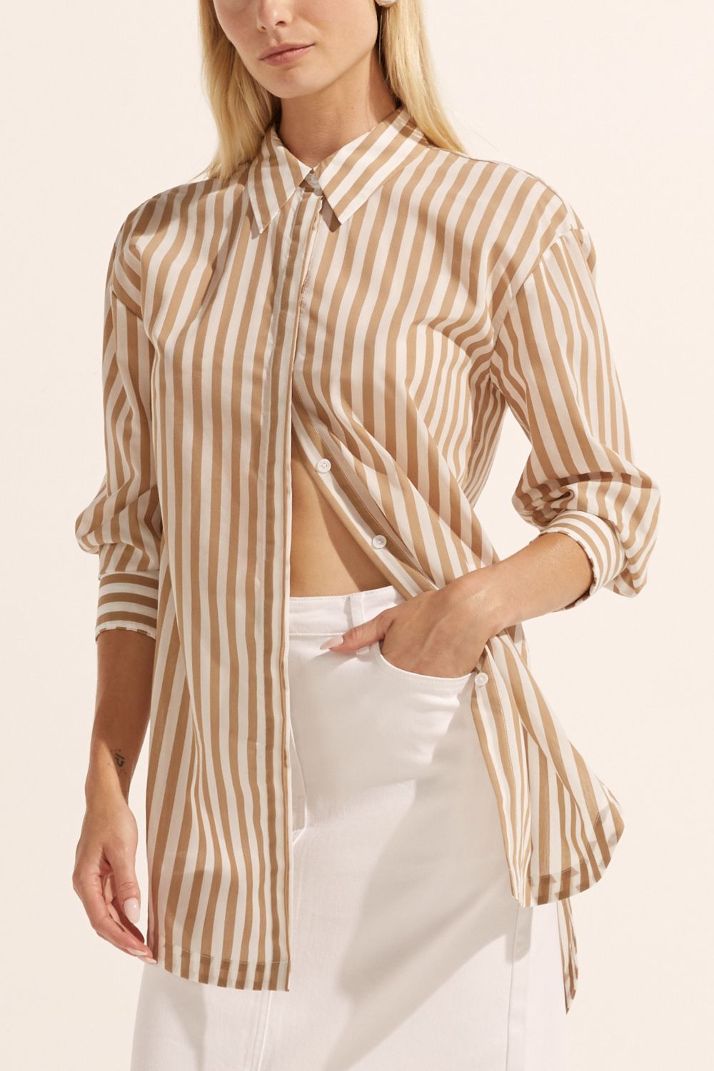 Agile Top FLAX STRIPE | ZOE KRATZMANN | Shop The Range Here – Off Duty